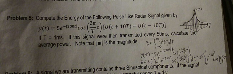 Solved : Problem 5: Compute the Energy of the Following | Chegg.com