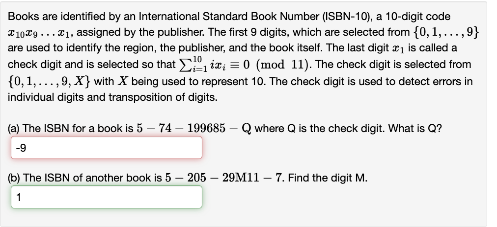 Solved Books are identified by an International Standard | Chegg.com