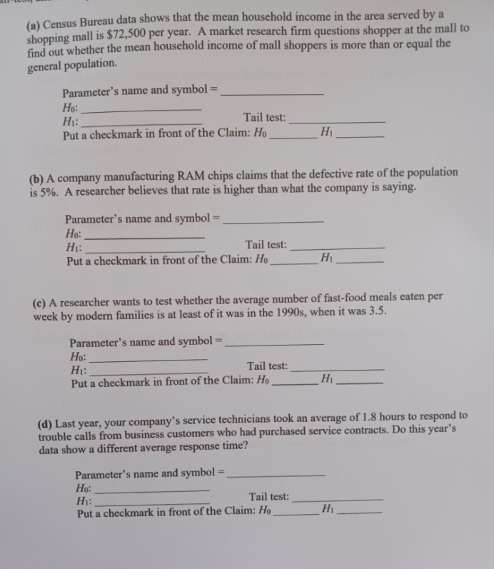Solved (a) Census Bureau data shows that the mean household | Chegg.com