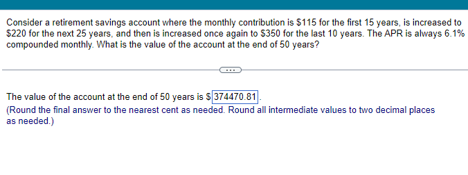 Solved Consider a retirement savings account where the | Chegg.com