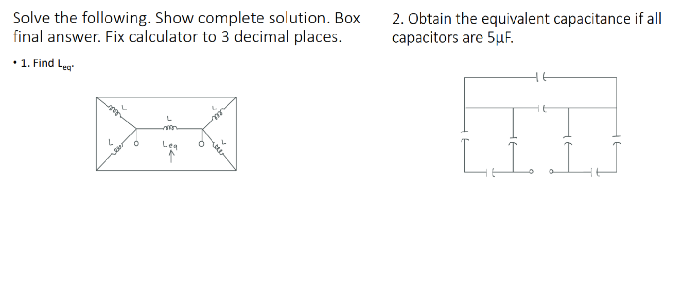 Solved SHOW COMPLETE SOLUTION, WRITE LEGIBLY AND CLEARLY, | Chegg.com