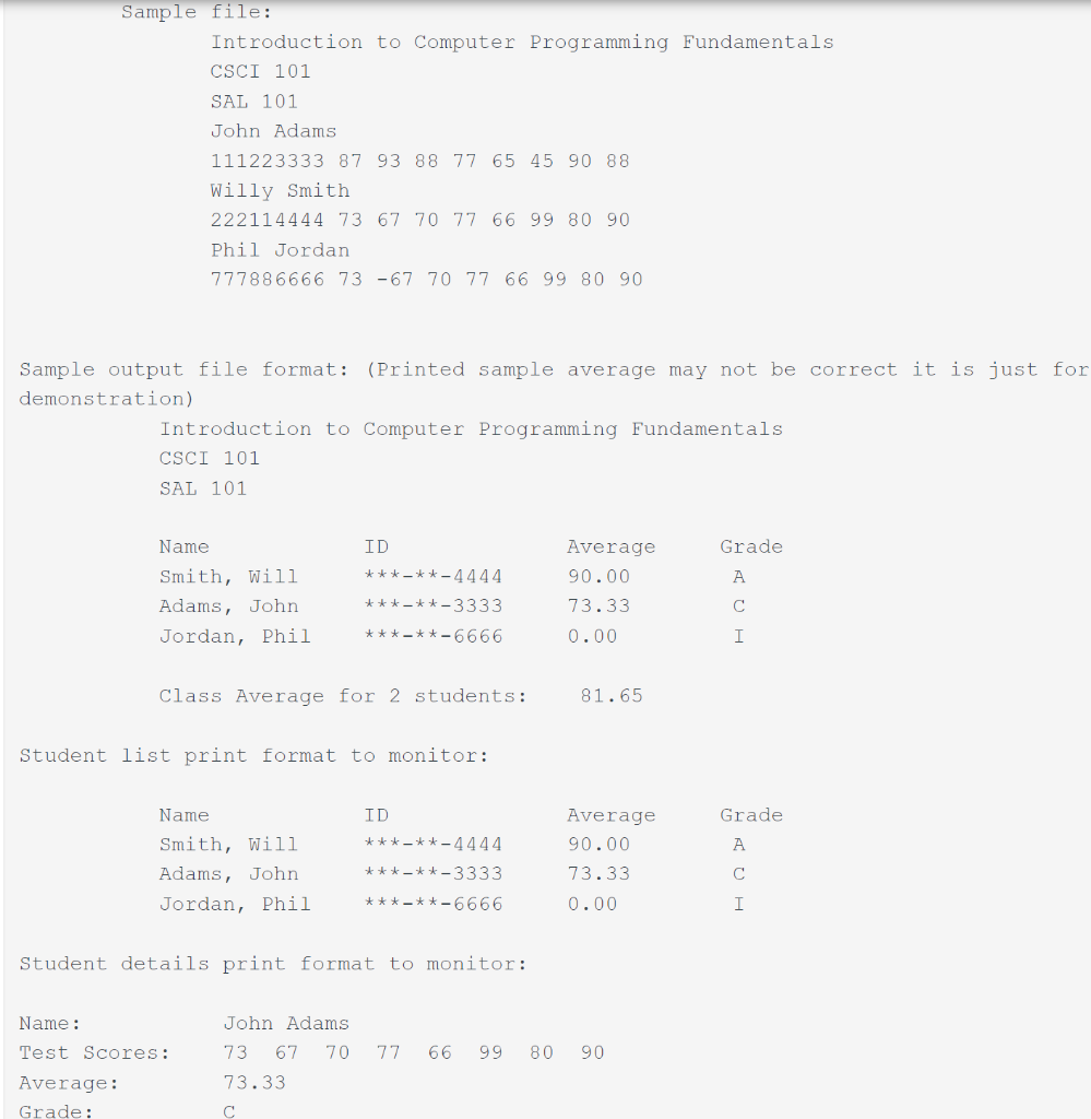 Solved 1) Develop a Java class named Tnfo lo represent. name | Chegg.com