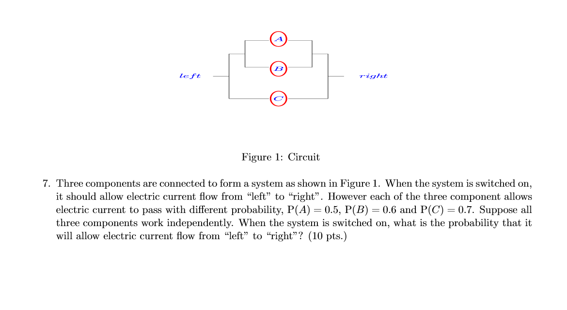 Solved left right Figure 1: Circuit 7. Three components are | Chegg.com