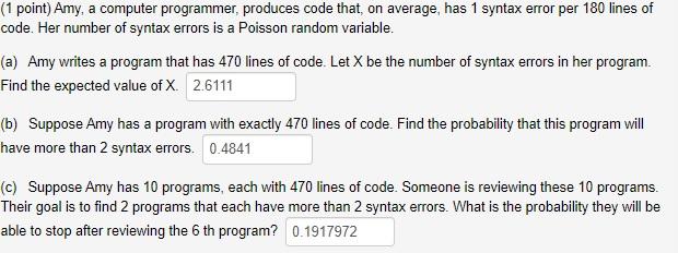 Solved 1 Point Amy A Computer Programmer Produces Code 