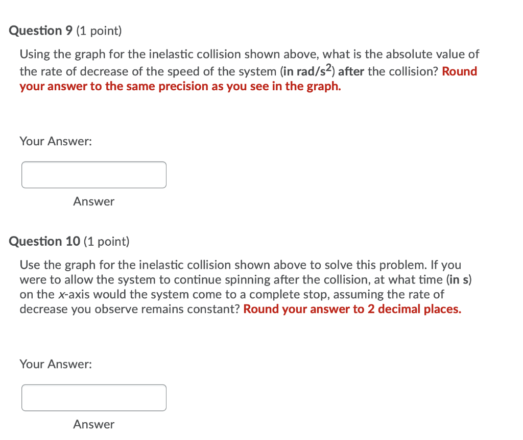 Solved Inelastic collision 50 40- Linear Fit for: Data Set | Chegg.com
