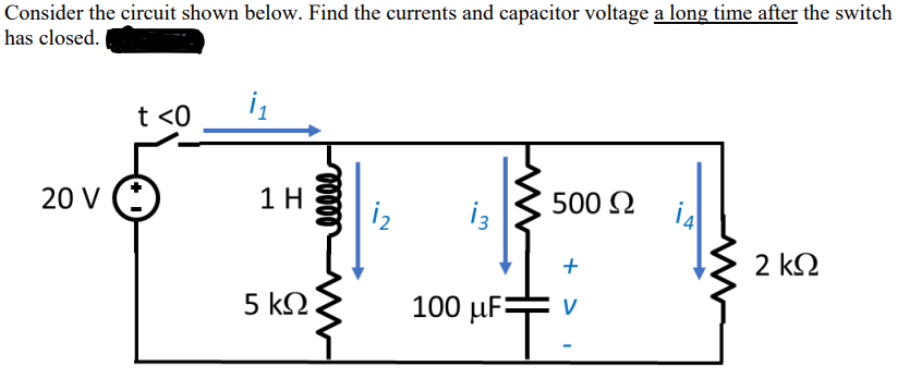 Solved Consider the circuit shown below. Find the currents | Chegg.com