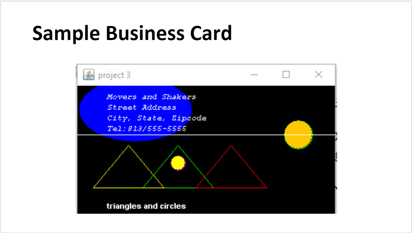 Solved PART 2 (Java) Project: Create a Business | Chegg.com