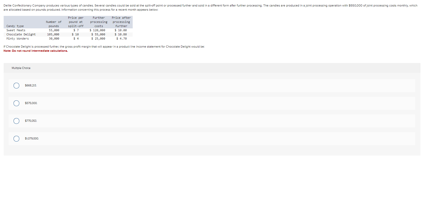 Solved are allocated based on pounds produced. Information | Chegg.com
