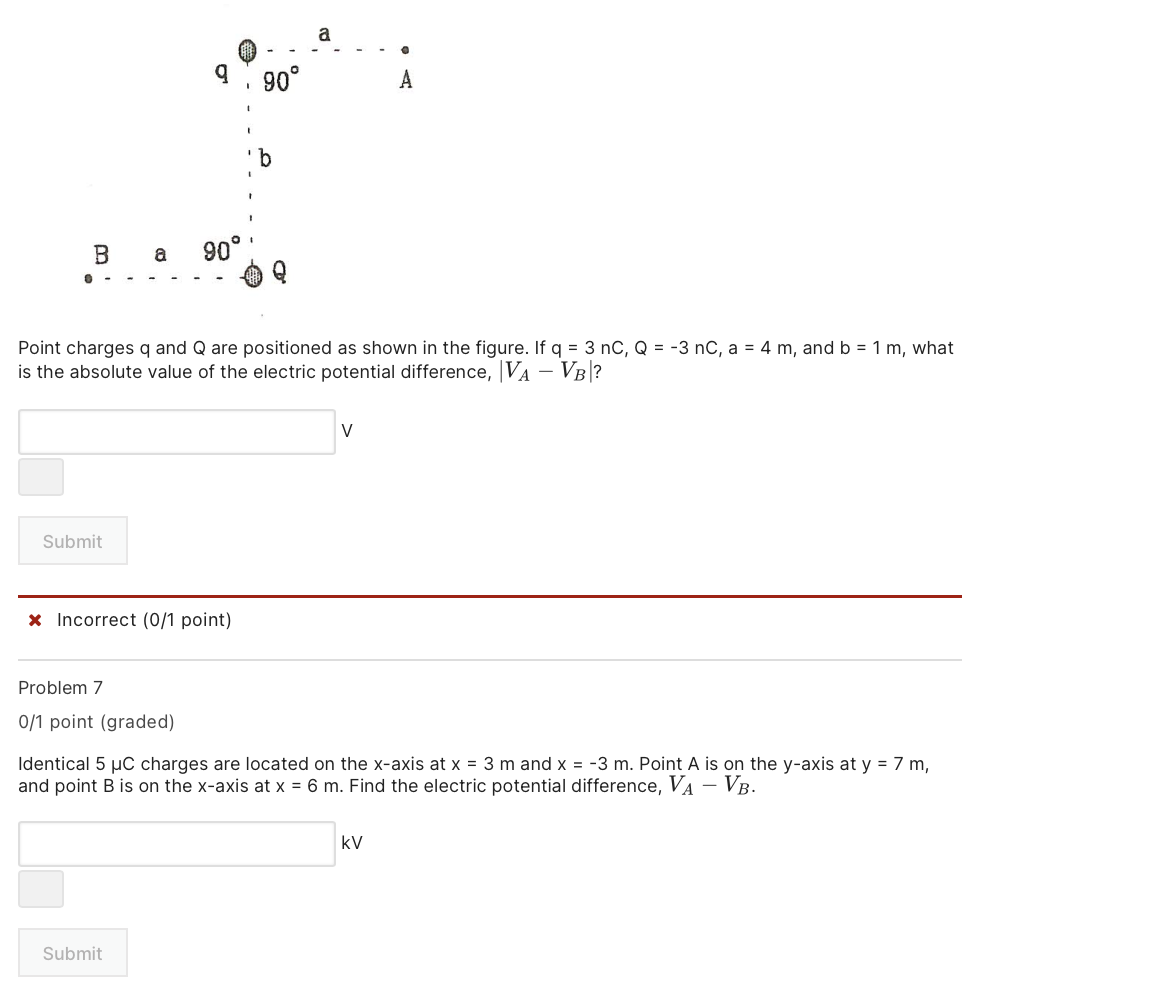 Solved Point charges q and Q are positioned as shown in the | Chegg.com