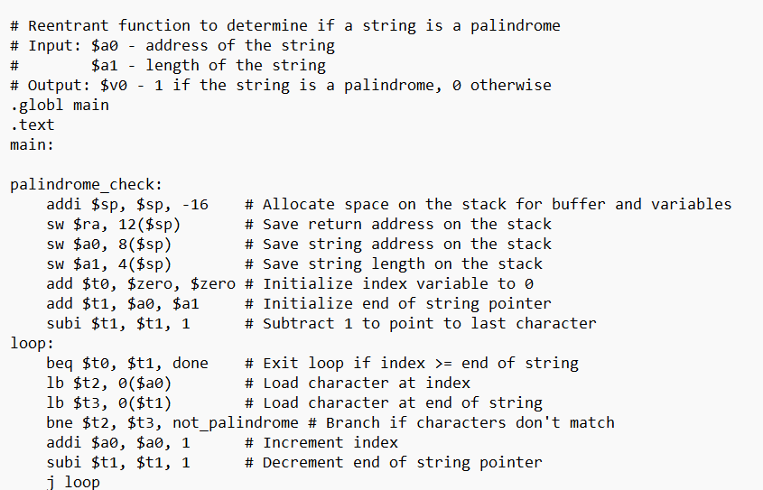 Solved So I Had An Assignmentwrite A Reentrant Function 4405