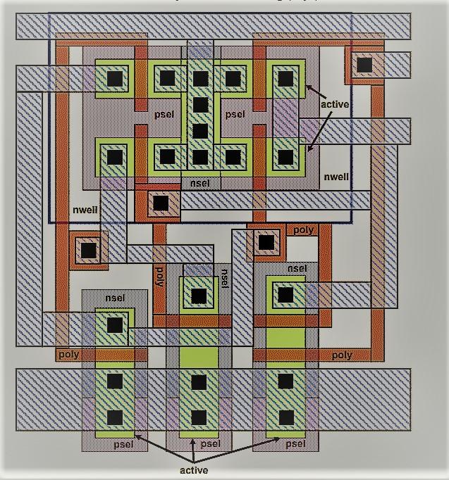 Solved active psel psel ET nwell seu nwell poly asen poly | Chegg.com