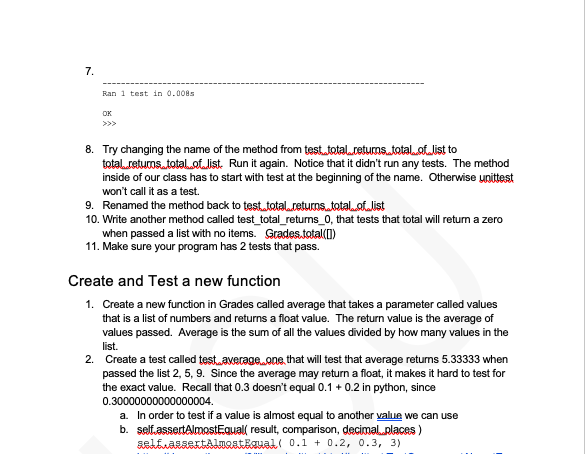 Lab Week 15 – Testing Units Skills Needed to complete | Chegg.com