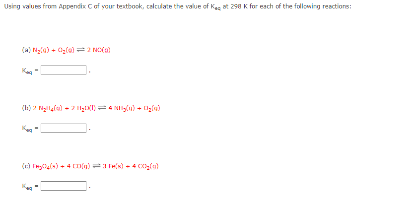 Solved Using Values From Appendix C Of Your Textbook 