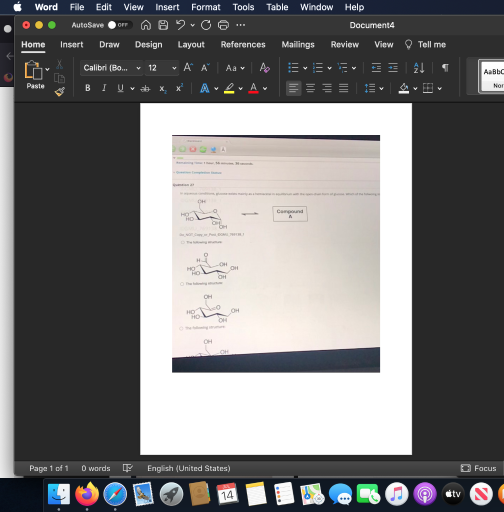 Solved Word File Edit View Insert Format Tools Table Window | Chegg.com