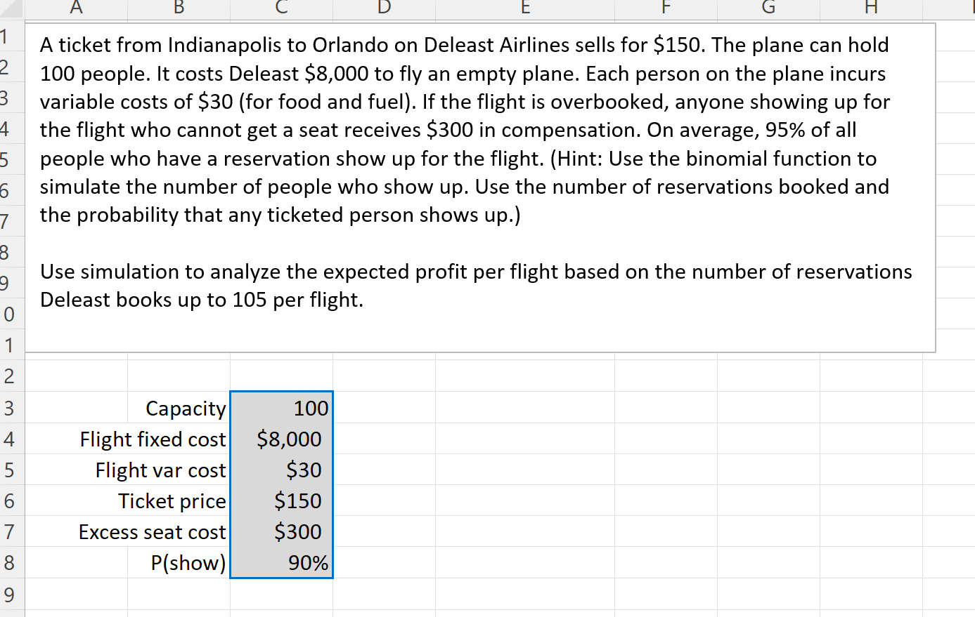 Solved A ticket from Indianapolis to Orlando on Deleast | Chegg.com