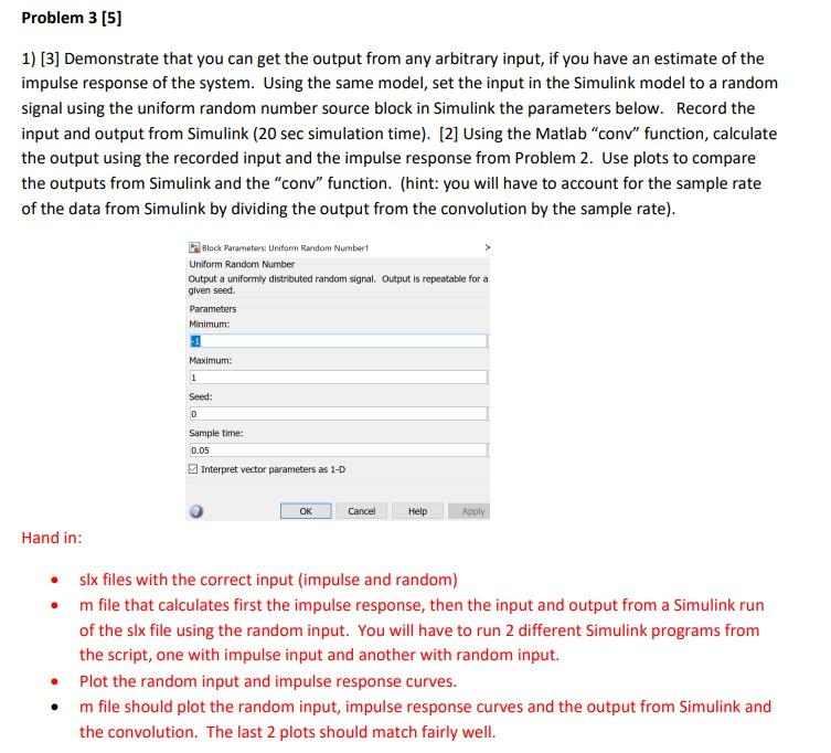 Problem 3 [5] 1) [3] Demonstrate that you can get the | Chegg.com