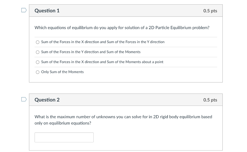 Which equations of equilibrium do you apply for | Chegg.com