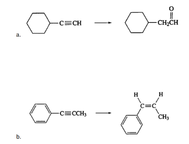 Solved 0 C=CH -CH2CH a. H H C=C -CECCHz CH b. | Chegg.com