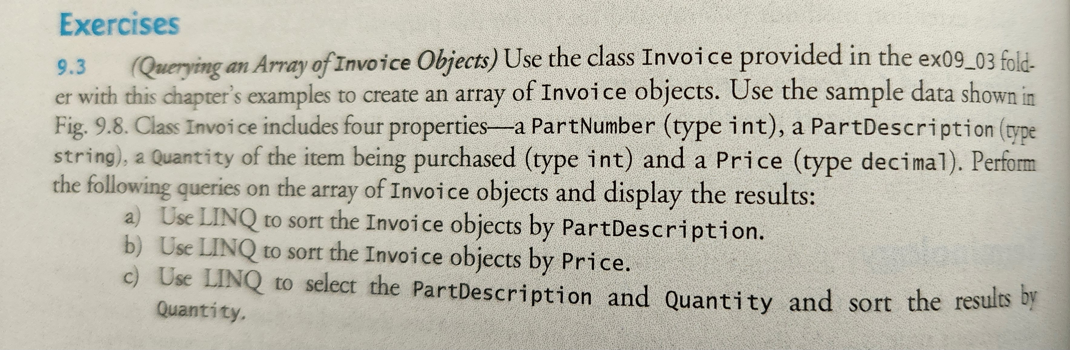 Solved Using C# coding structure, a class has been made and | Chegg.com