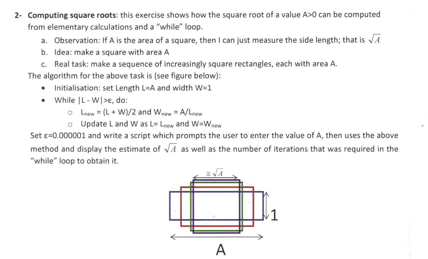 Solved a 2- Computing square roots: this exercise shows how | Chegg.com
