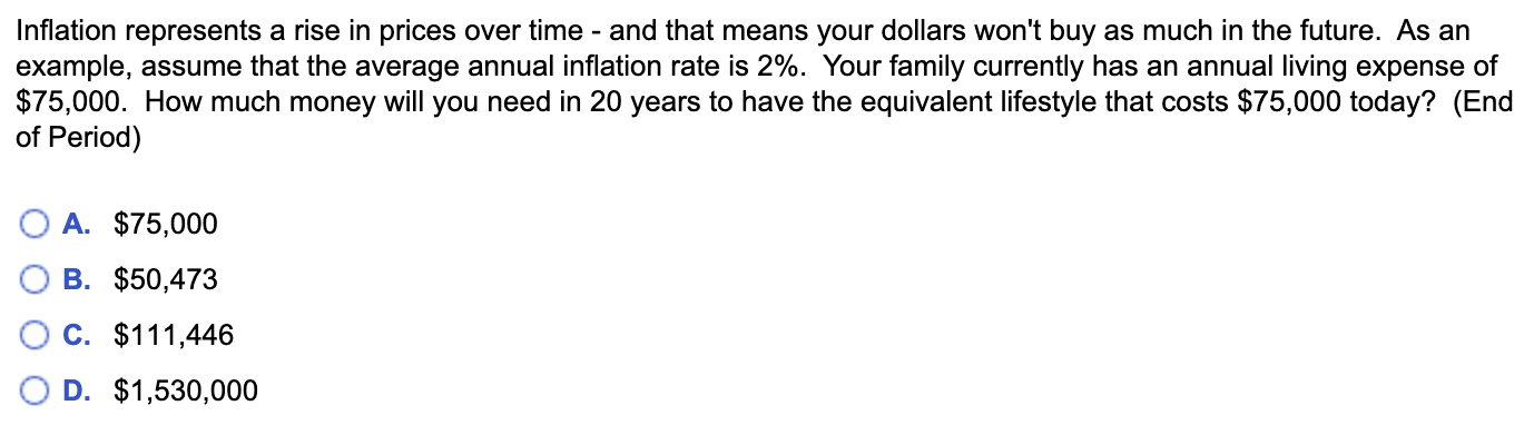 Solved Inflation represents a rise in prices over time - and | Chegg.com