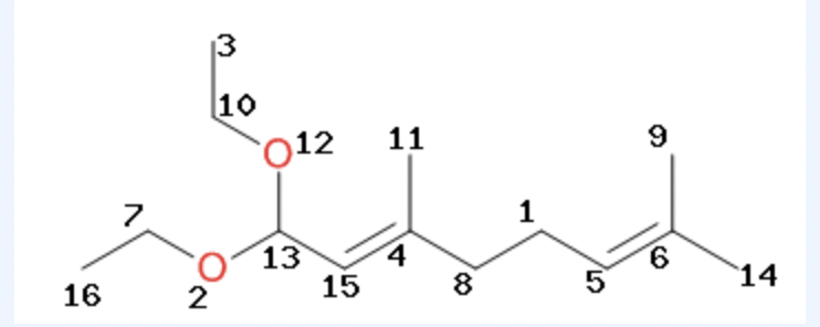 Solved The molecular structure of citral diethyl acetal is | Chegg.com