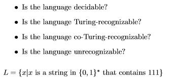 Is the language decidable? Is the language | Chegg.com
