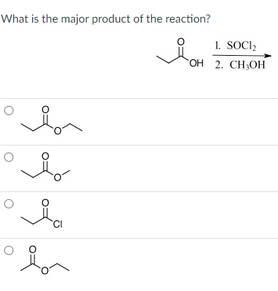 Solved What is the major product of the reaction? بہت 1. | Chegg.com