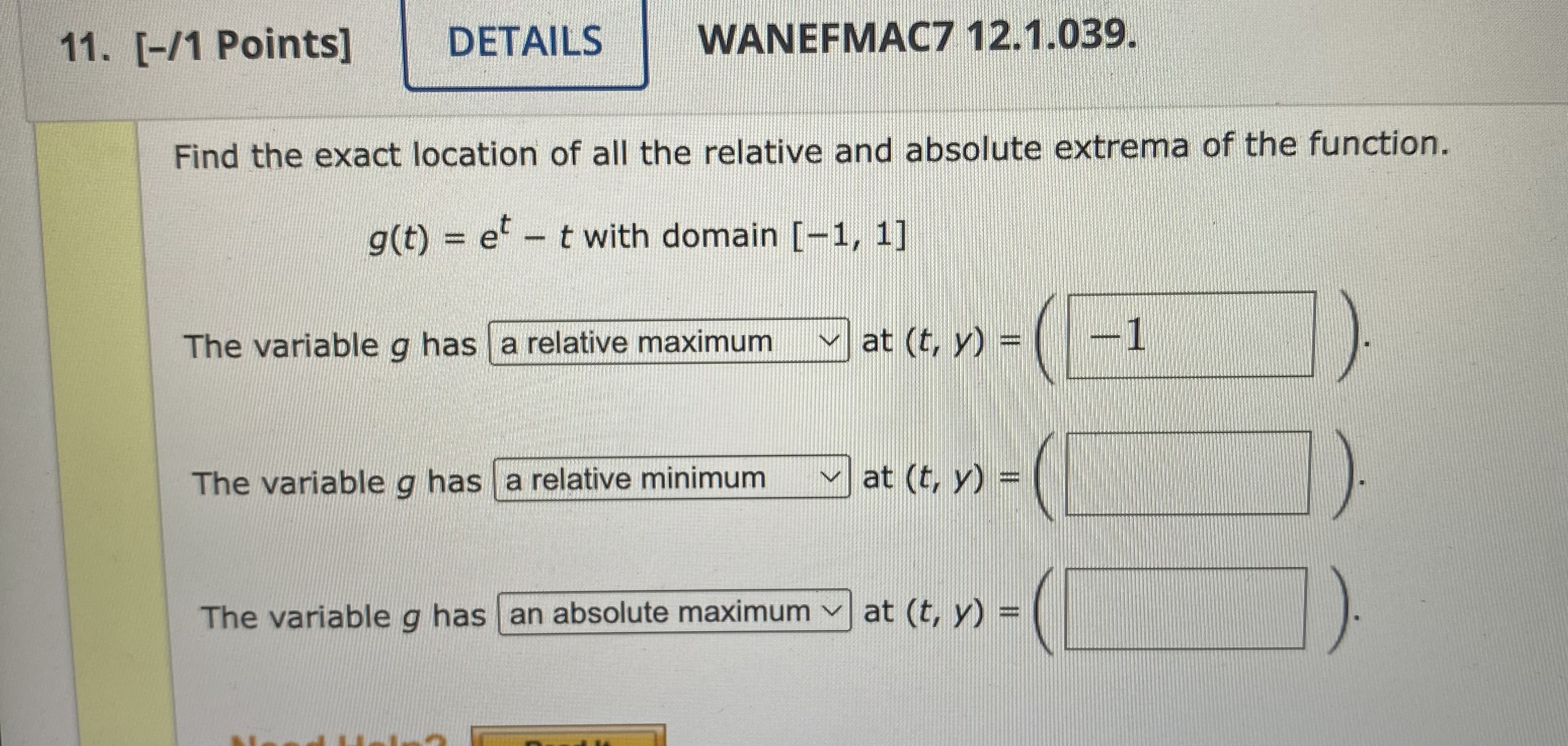 Solved Find the exact location of all the relative and | Chegg.com