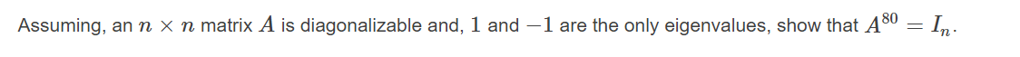 Solved Assuming, an n x n matrix A is diagonalizable and, 1 | Chegg.com