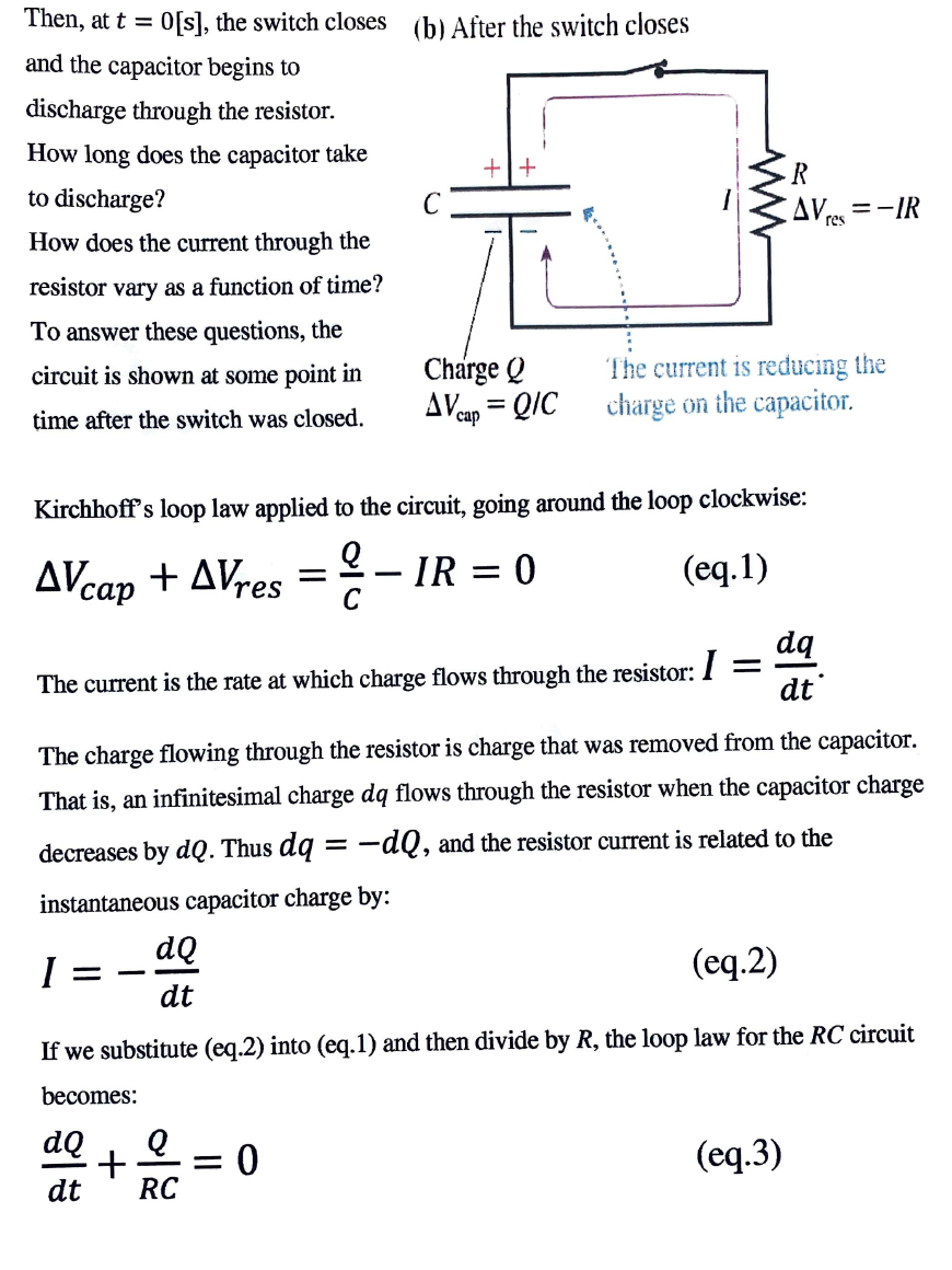 Solved Experiment #5: RC Circuits, Determination of the | Chegg.com