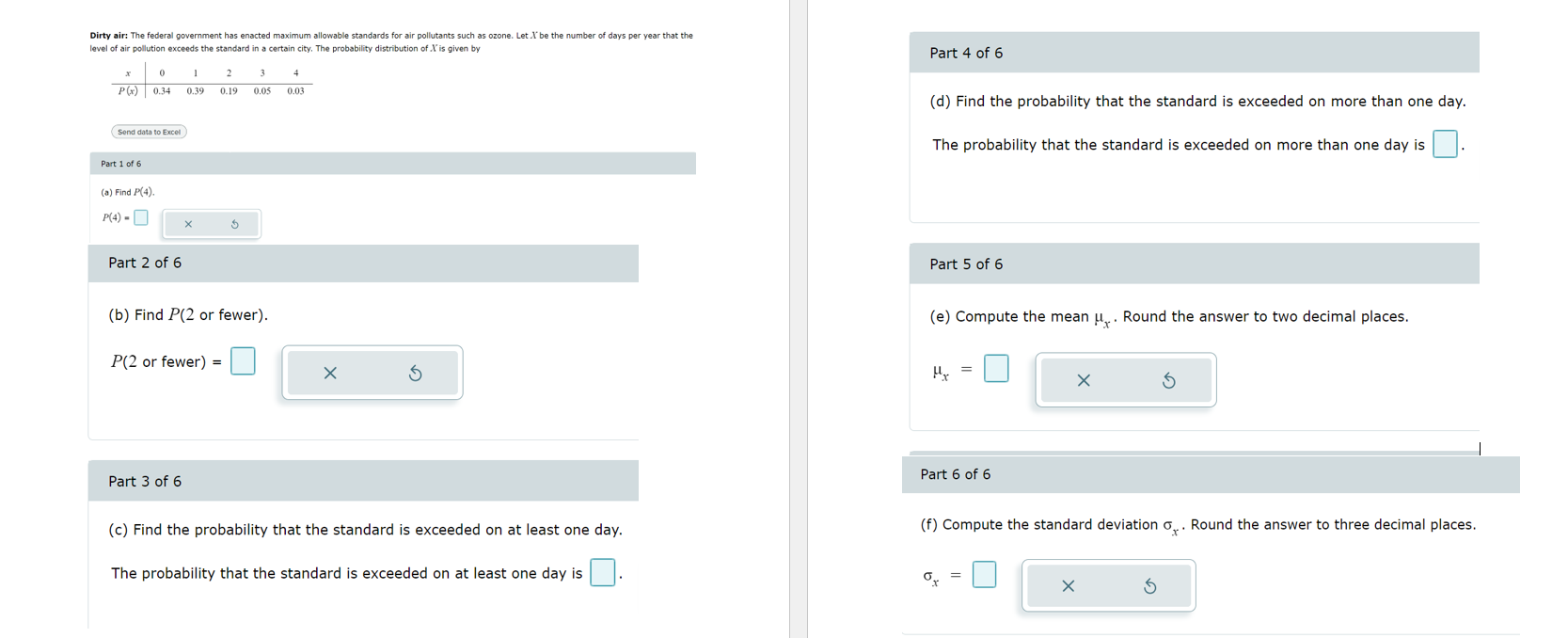 Solved Dirty air: The federal government has enacted maximum | Chegg.com