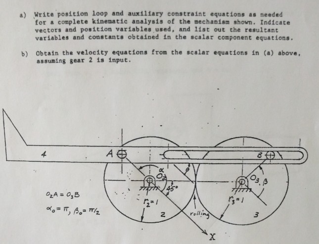 Solved a) Write position loop and auxiltary constraint | Chegg.com