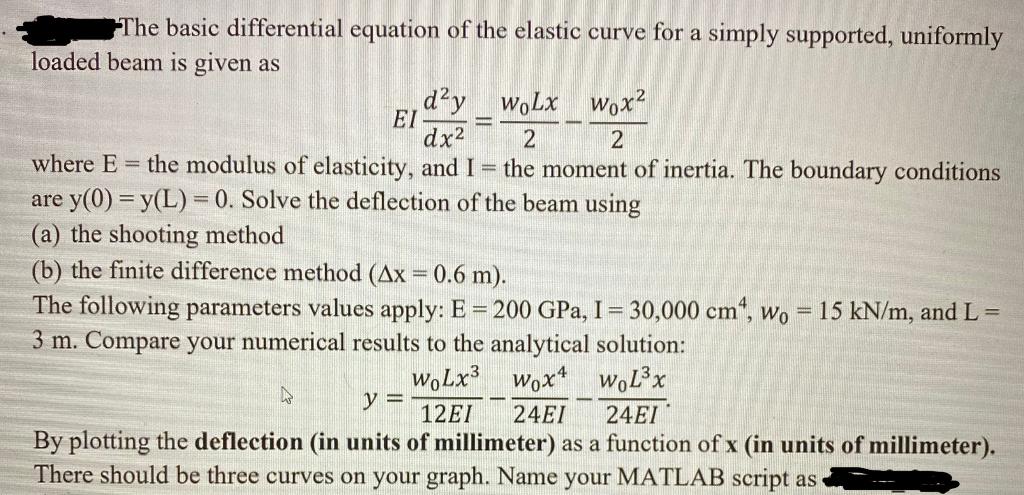 Solved The central difference method can be used for the | Chegg.com