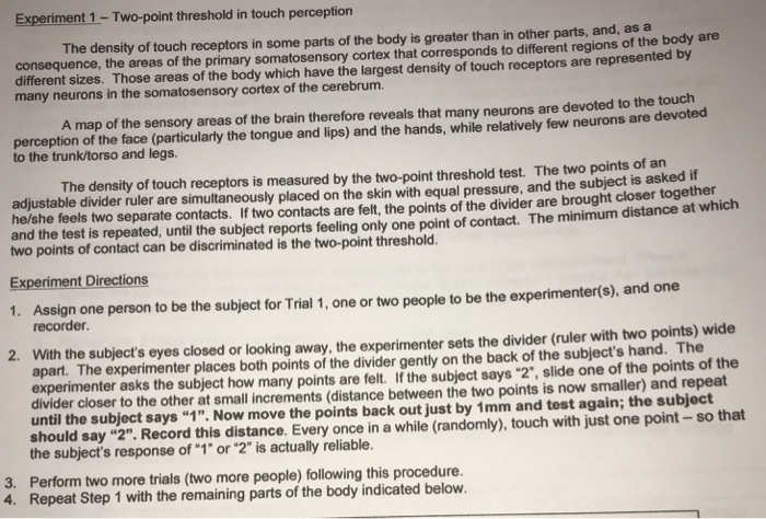 Solved A summary of my physiology lab experiments: we did a | Chegg.com