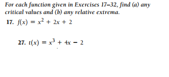 Solved For each function given in Exercises 17–32, find (a) | Chegg.com