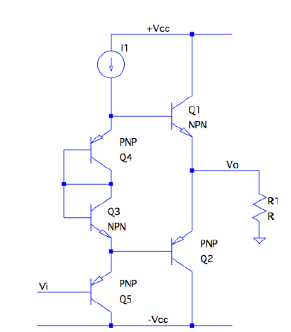 Consider the emitter follower output stage shown in | Chegg.com