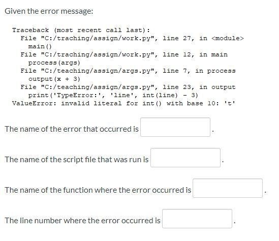 Solved The Python Statement That Loops Based On A Sequence 6939
