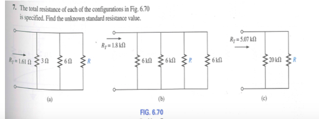 Solved Please do this using the formula RT = 1(1/R1 + 1/R2 + | Chegg.com