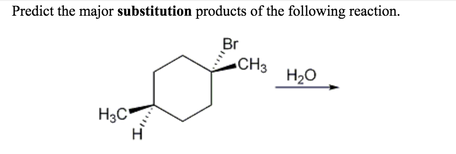 Solved Predict the major substitution products of the | Chegg.com
