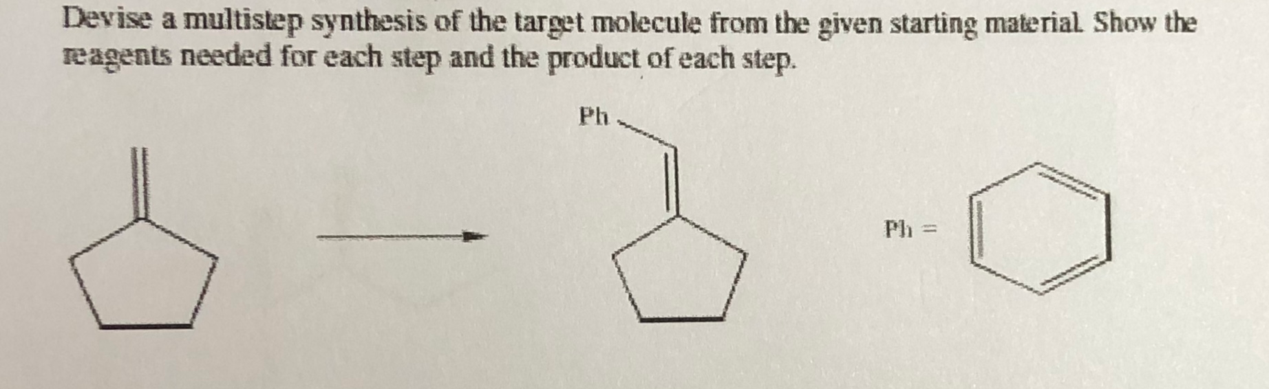 Solved Devise a multistep synthesis of the target molecule | Chegg.com