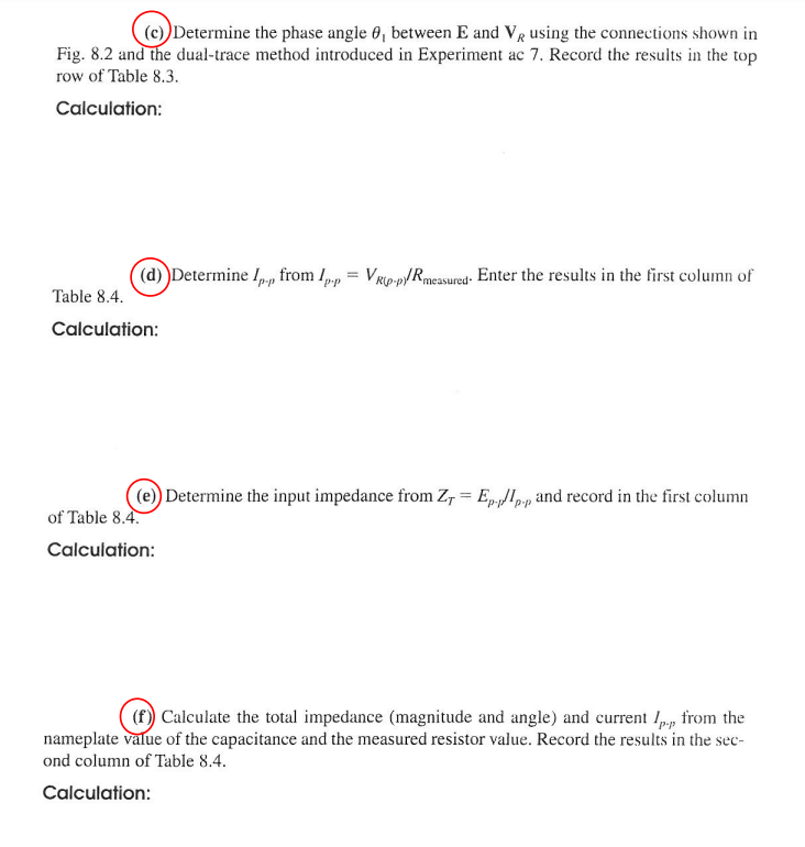 Solved (b)) After setting E to 8 V(p−p), measure the voltage | Chegg.com