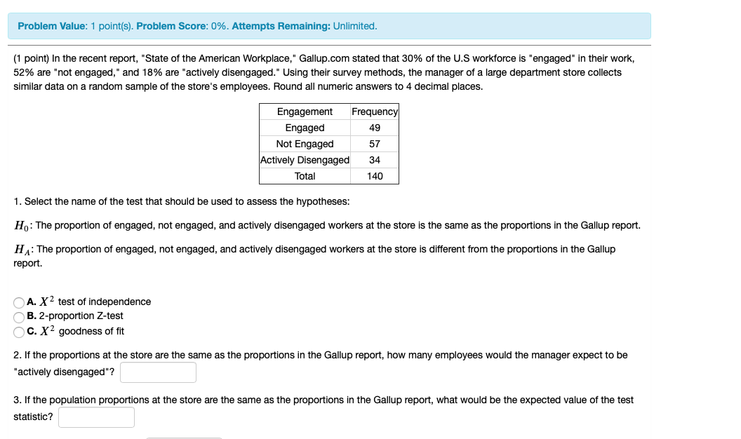 Solved Problem Value: 1 point(s). Problem Score: 0%. | Chegg.com
