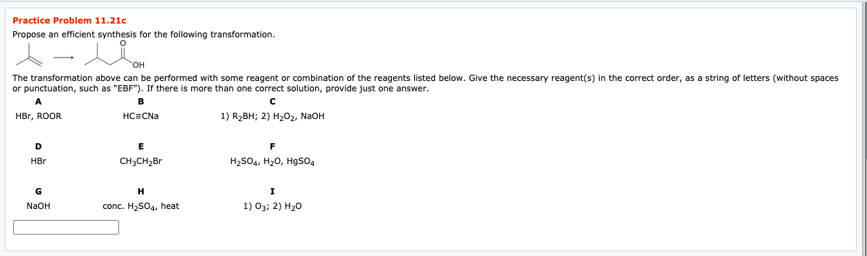 Solved Practice Problem 11.21c Propose an efficient | Chegg.com
