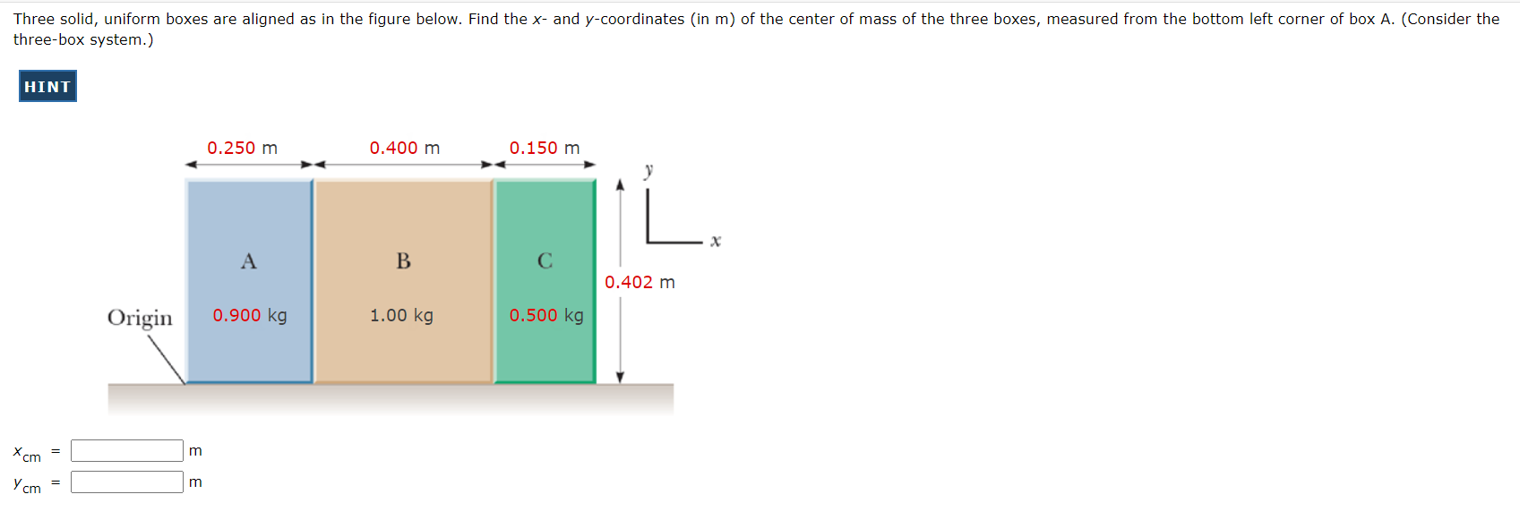 Solved three-box system.) | Chegg.com