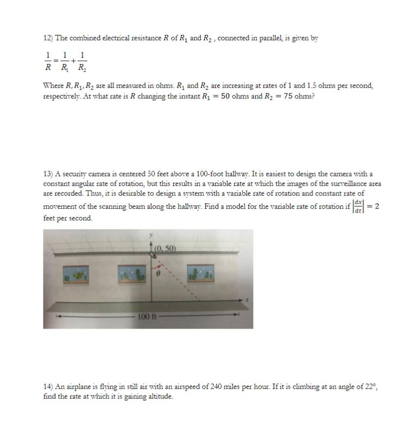 Solved 1) Find the rate of change of the distance between | Chegg.com