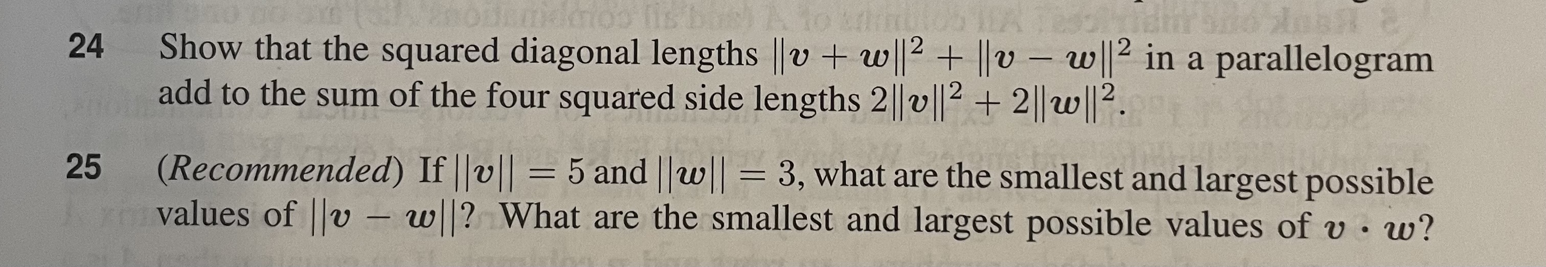 Solved 24 ﻿Show that the squared diagonal lengths | Chegg.com