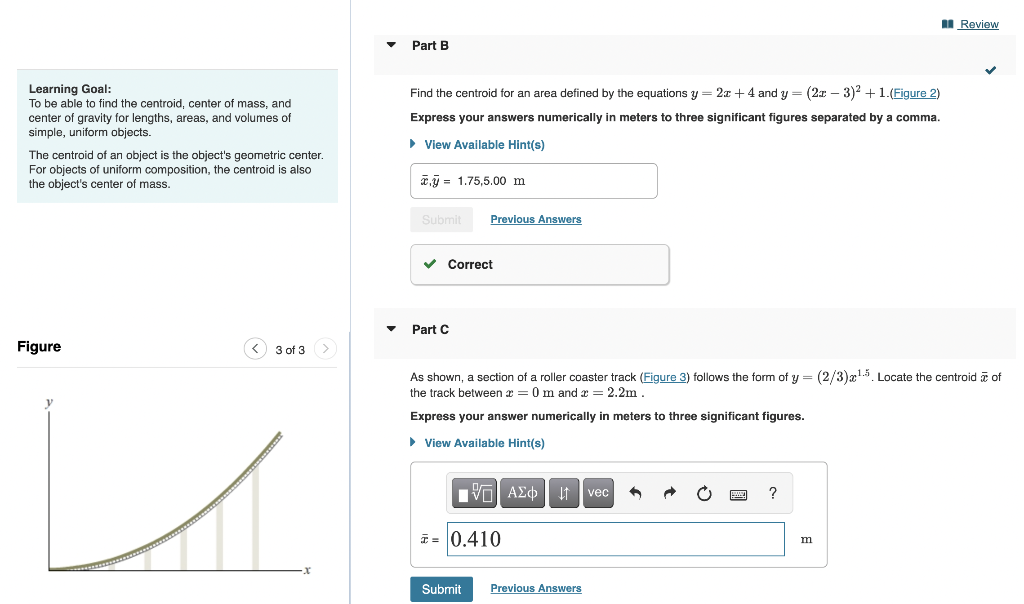 Solved Learning Goal: To be able to find the centroid, | Chegg.com