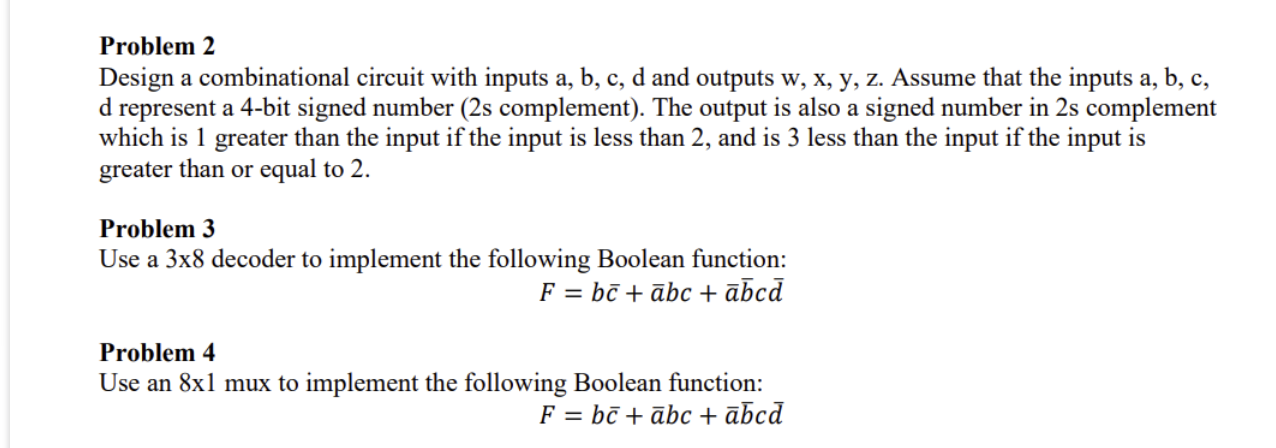 Solved please make sure to draw the truth tables as well as | Chegg.com