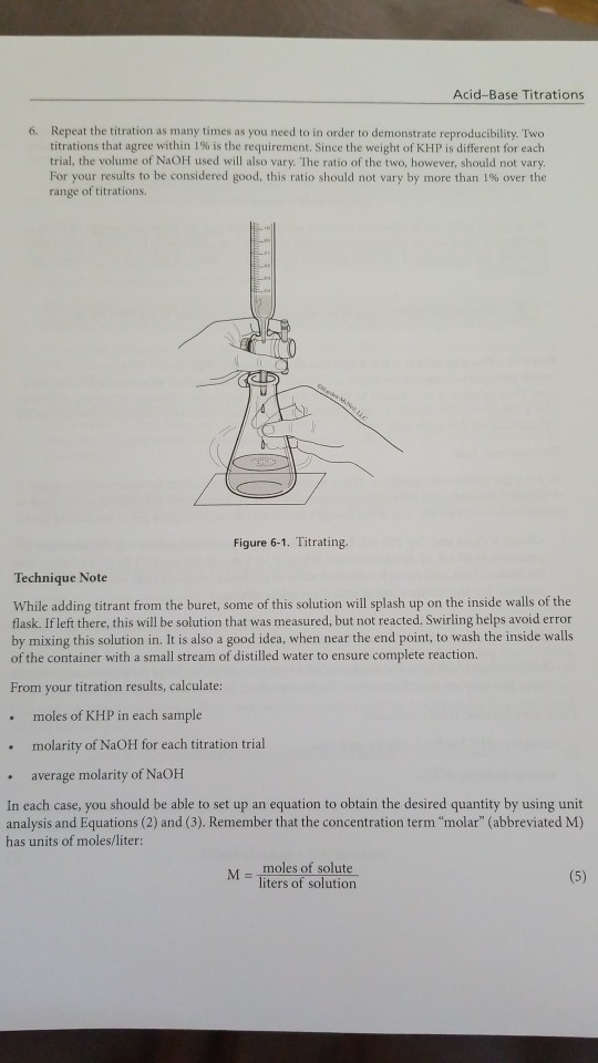 Experiment 6 Experimental Procedure Part | Chegg.com